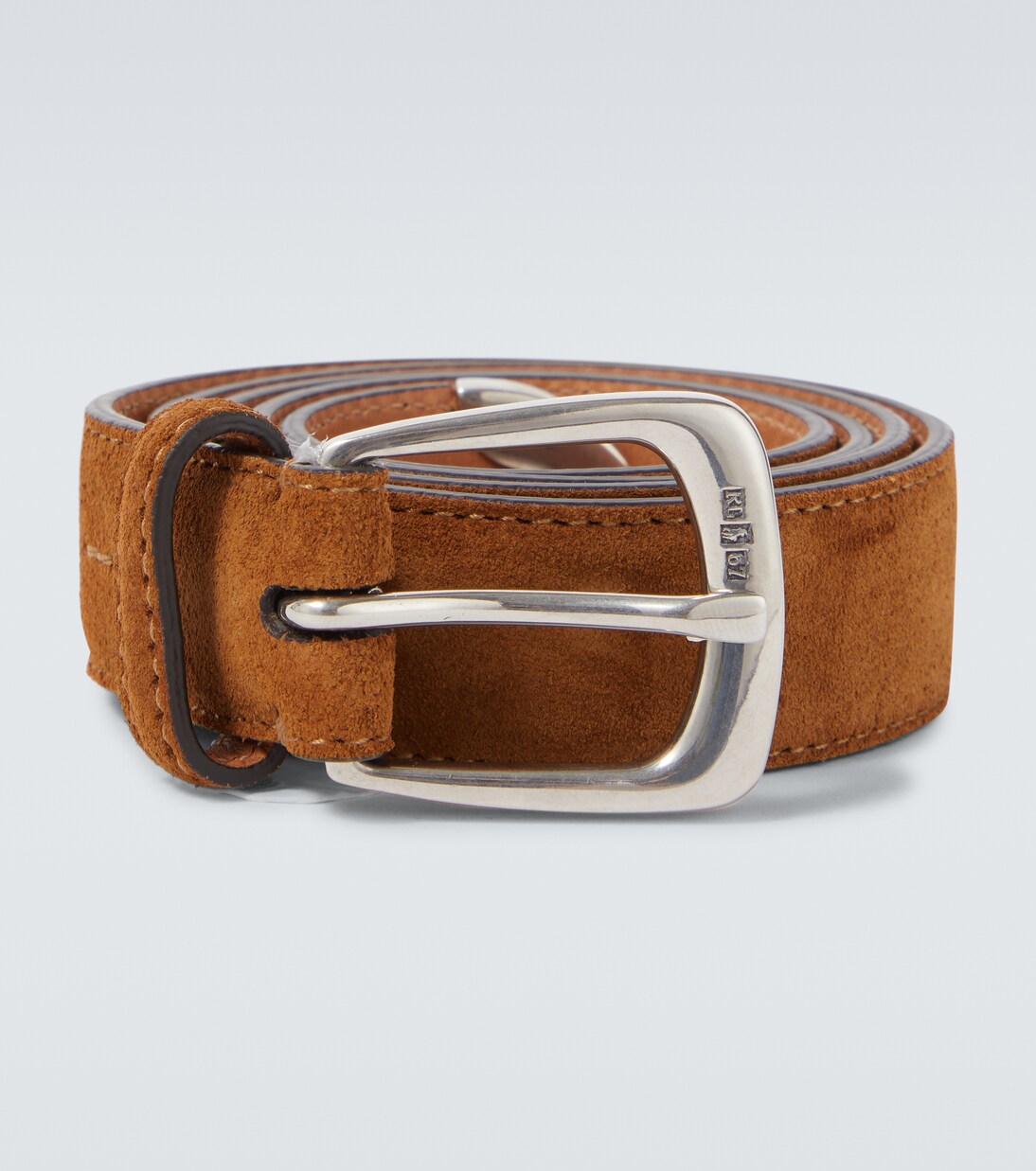 Cinturón de ante en marrón - Ralph Lauren Purple Label | Mytheresa