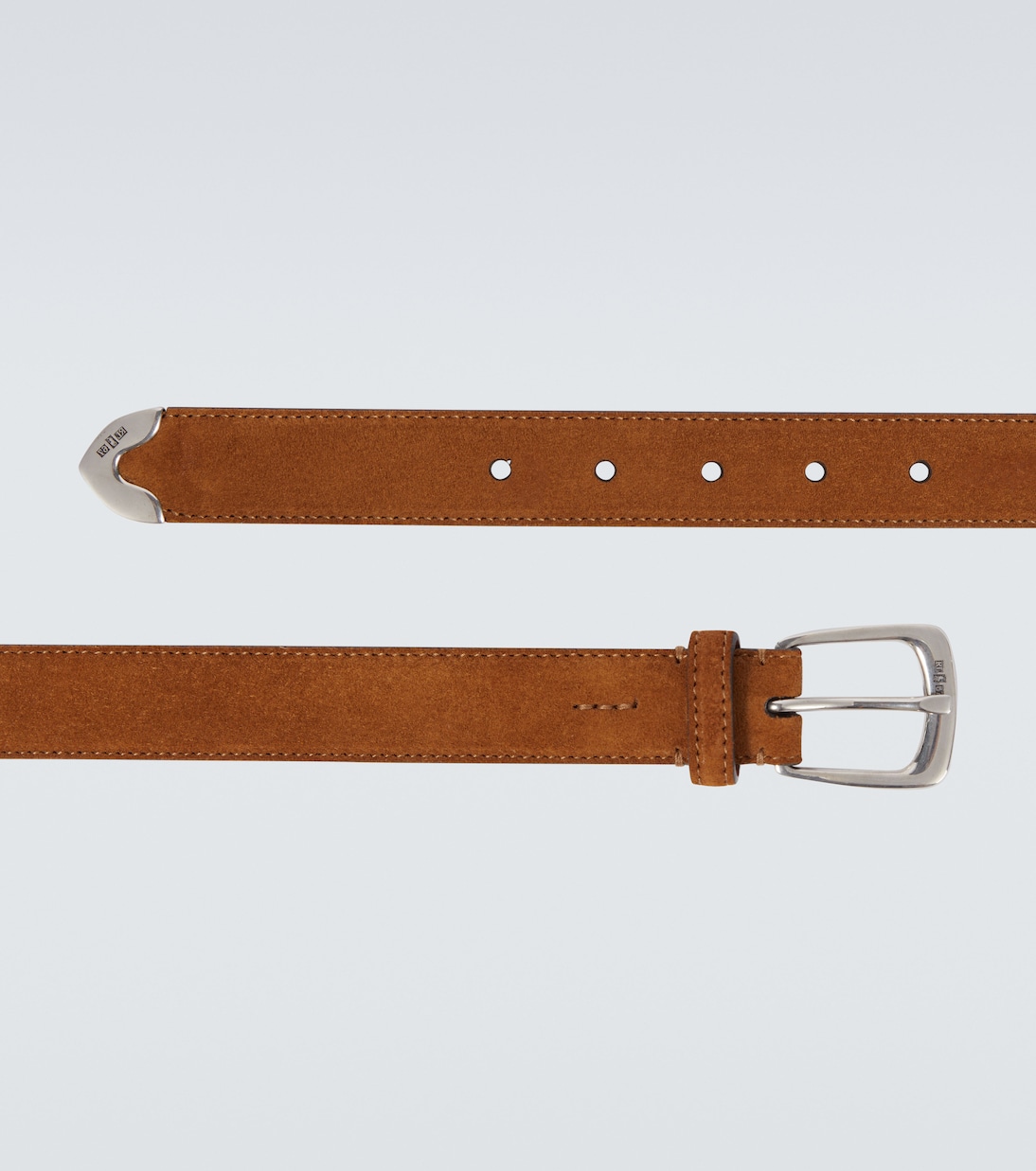 Cinturón de ante en marrón - Ralph Lauren Purple Label | Mytheresa