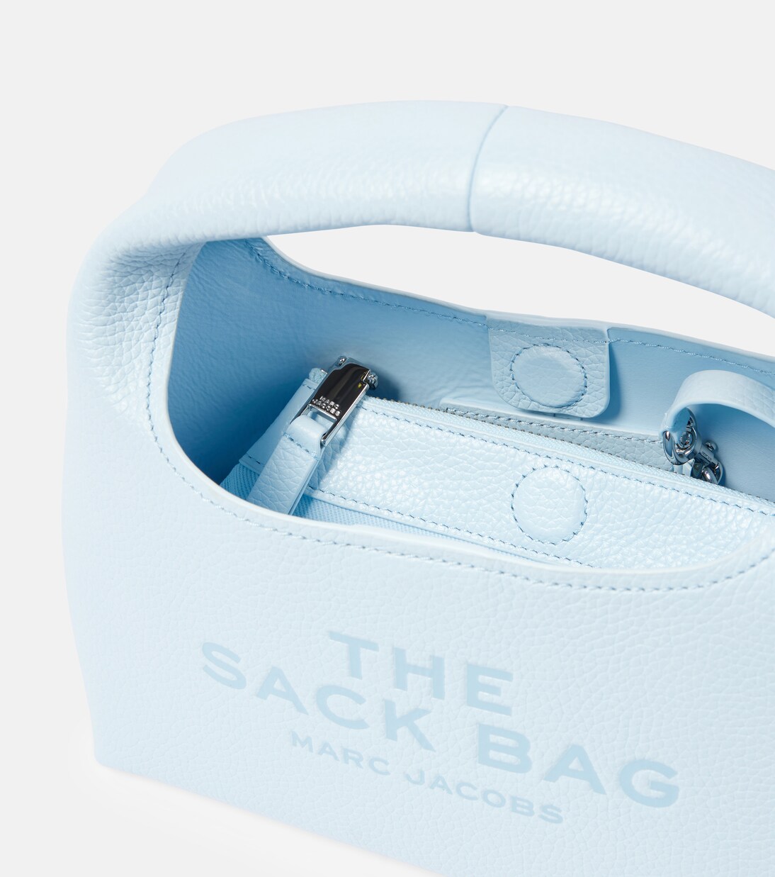 Sack Mini leather tote bag in blue - Marc Jacobs | Mytheresa