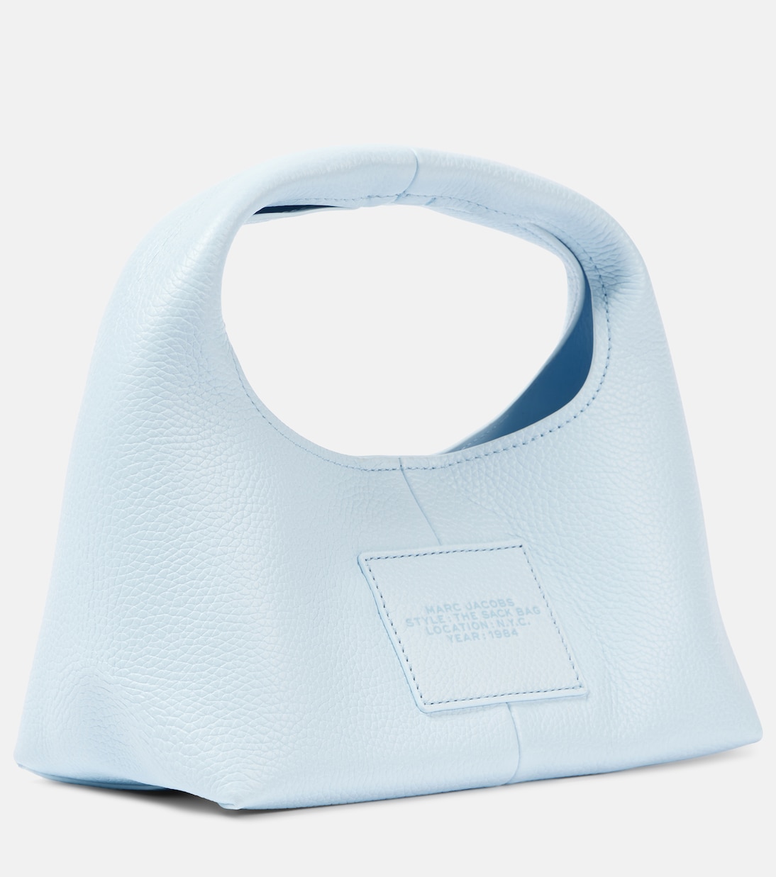 Sack Mini leather tote bag in blue - Marc Jacobs | Mytheresa