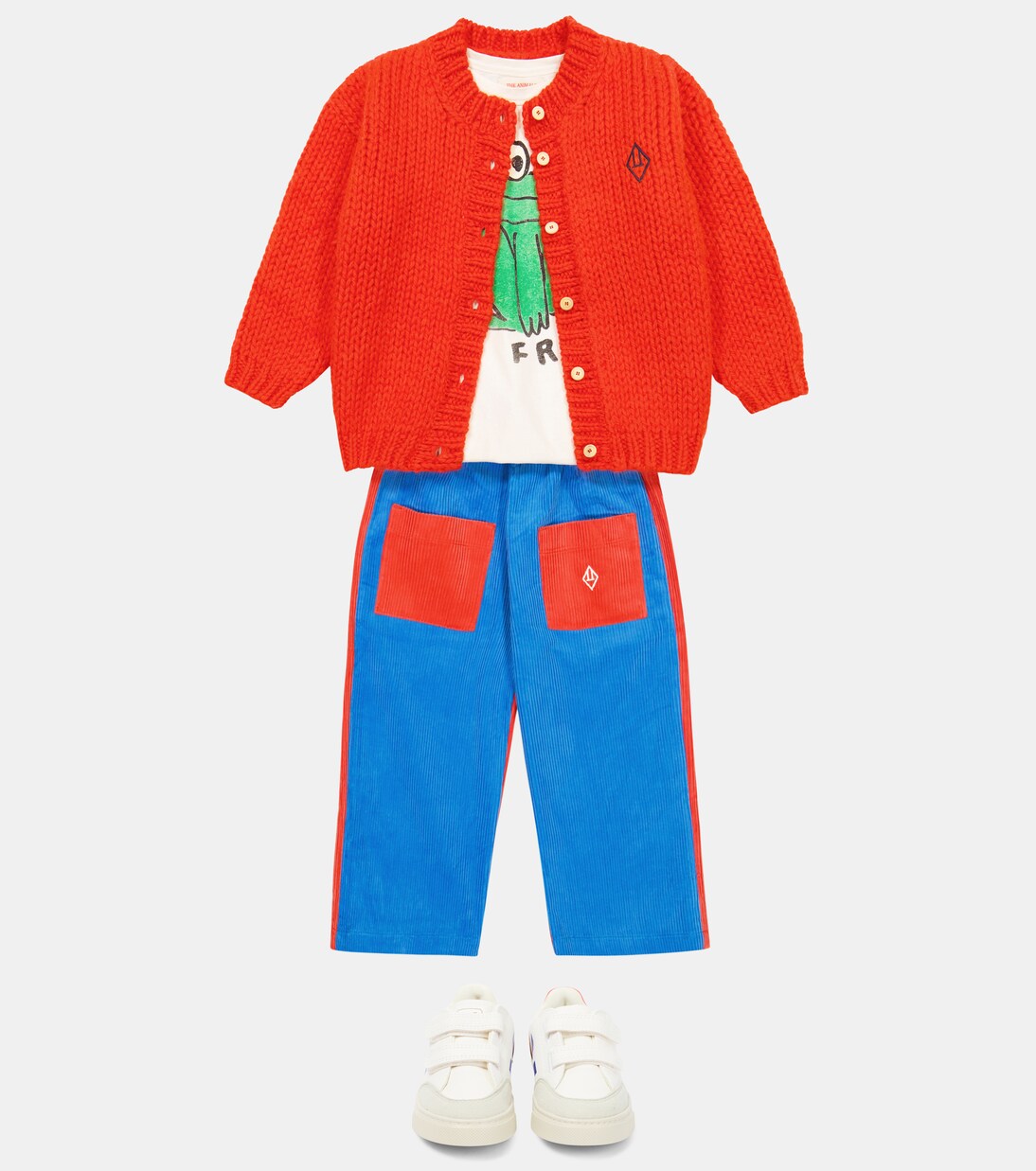 Emu colorblocked corduroy pants in red - The Animals Observatory ...