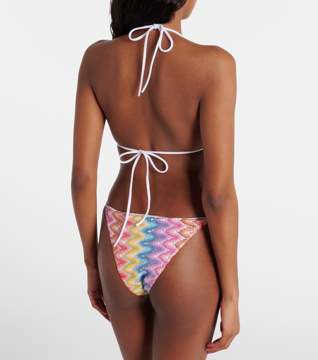 Zig Zag pointelle bikini in multicoloured - Missoni | Mytheresa