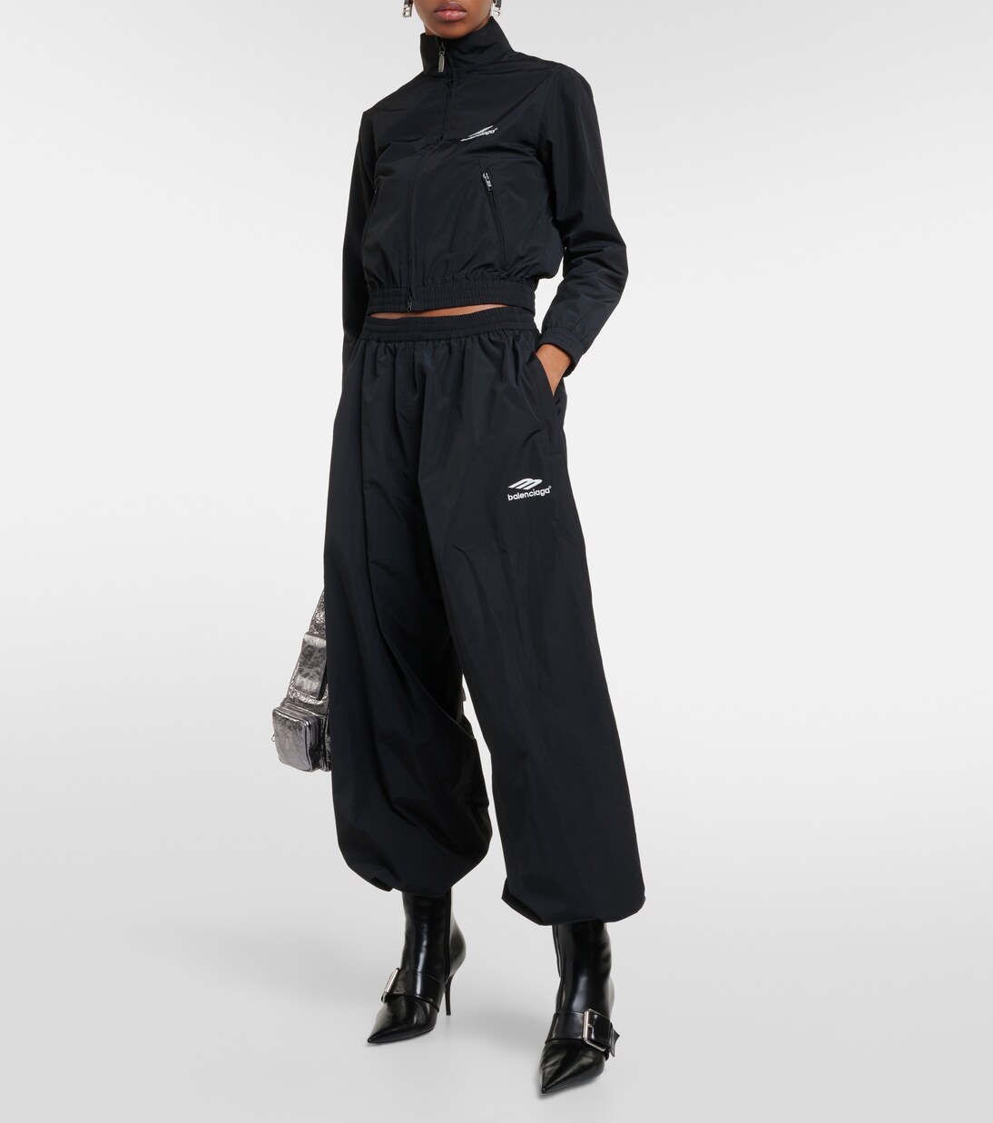 Knife 80 leather ankle boots in black - Balenciaga | Mytheresa