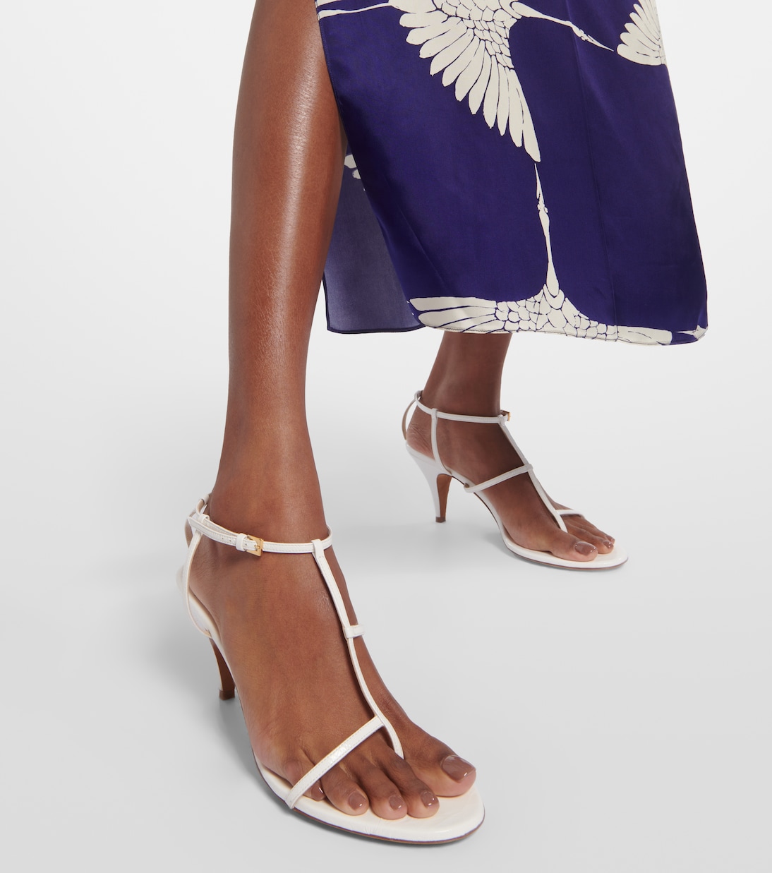 Jones leather sandals in white - Khaite | Mytheresa