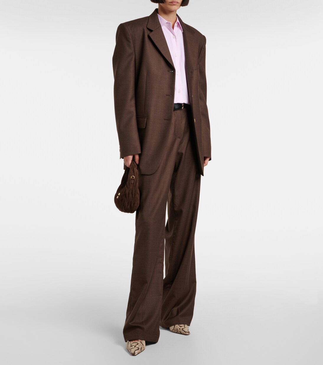 Blade 65 snake-effect leather pumps in multicoloured - Aquazzura ...