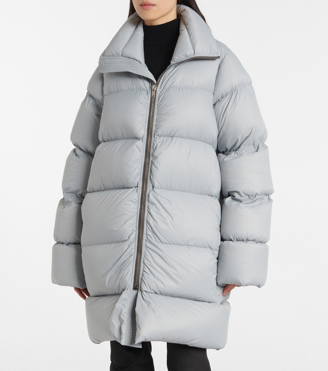 Turtle oversized down jacket in blue - Rick Owens | Mytheresa