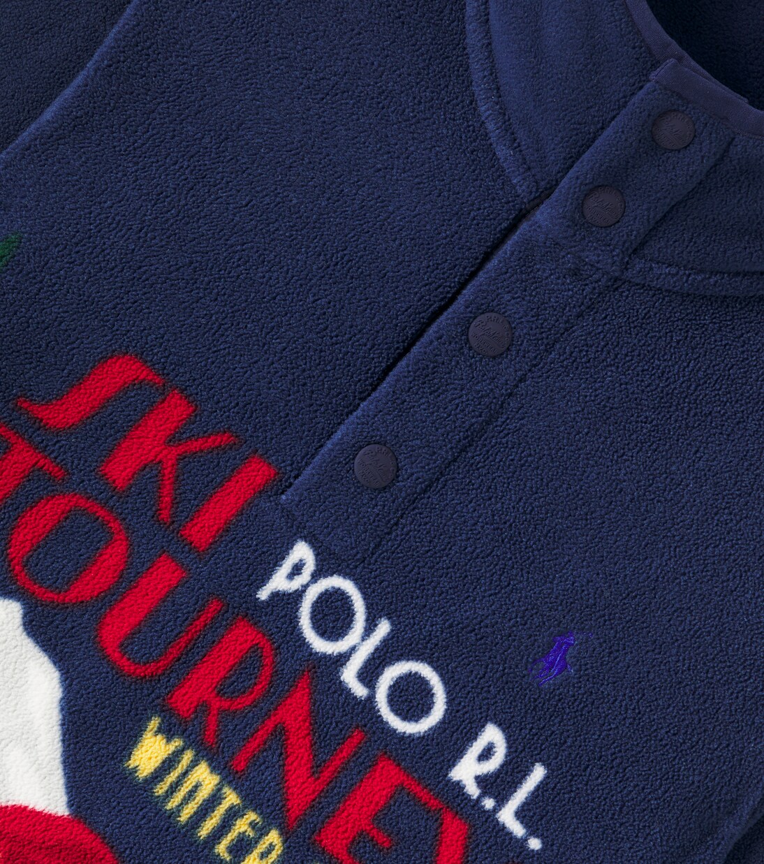 Jersey de forro polar estampado en azul - Polo Ralph Lauren Kids ...
