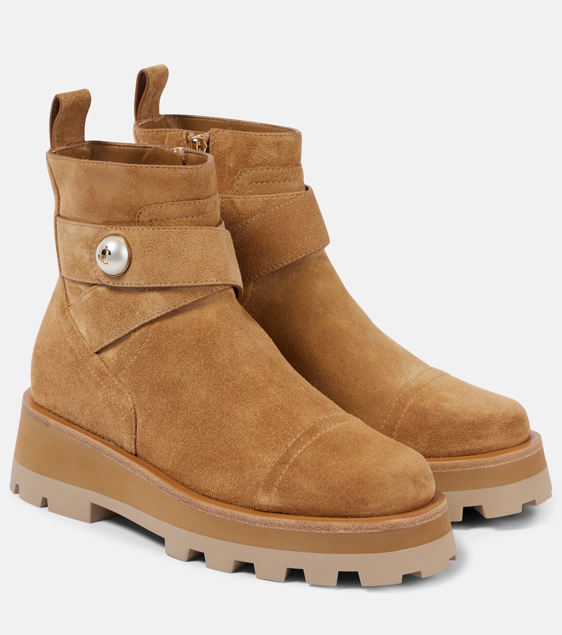 Meena suede ankle boots in brown - Jimmy Choo | Mytheresa