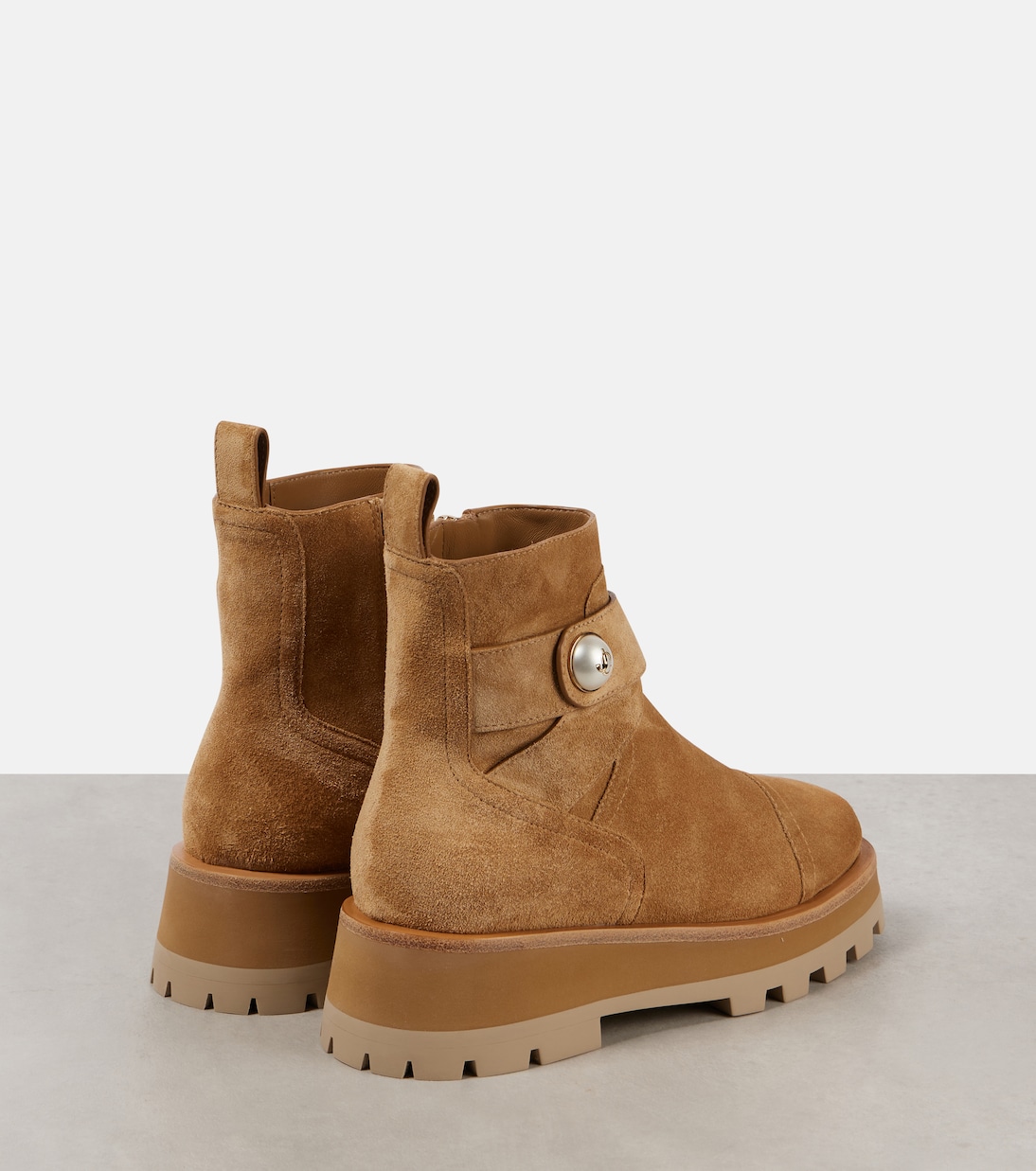 Meena suede ankle boots in brown - Jimmy Choo | Mytheresa