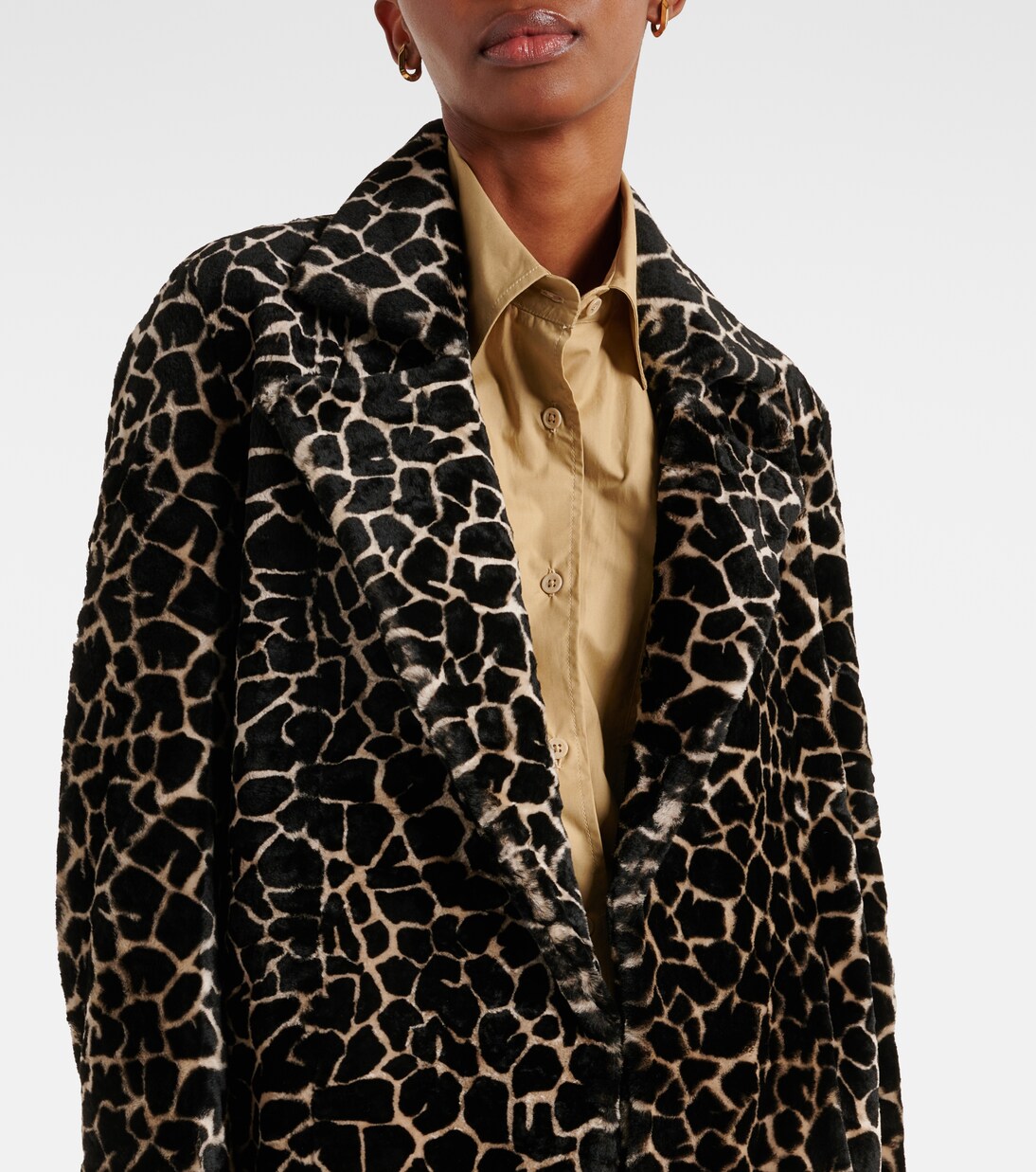 MLP leopard-print shearling coat in brown - Dodo Bar Or | Mytheresa