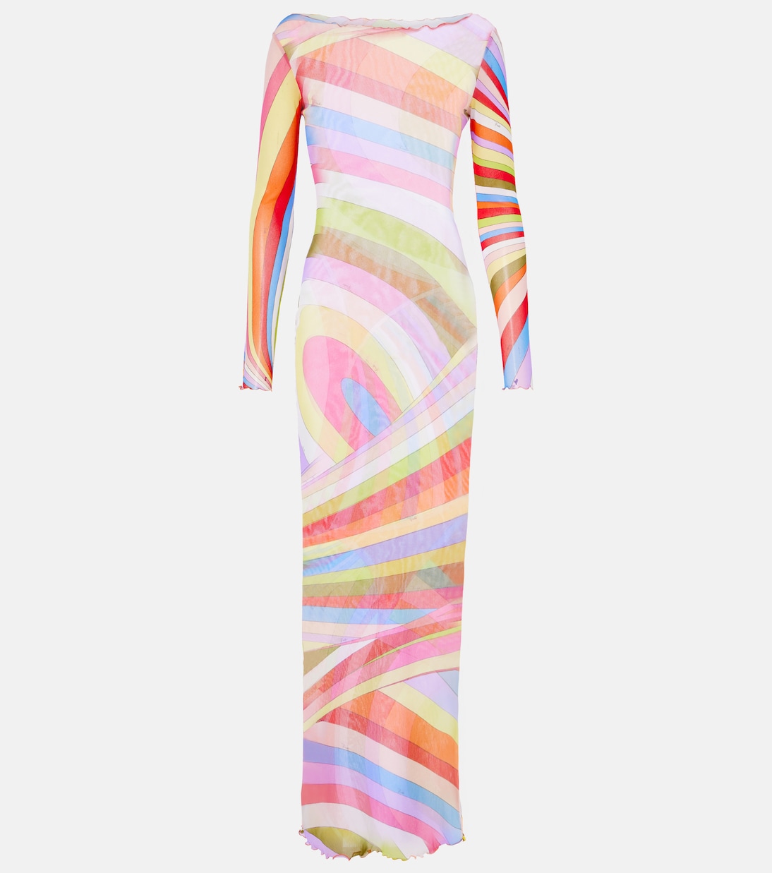 Iride tulle maxi dress in multicoloured - Pucci | Mytheresa