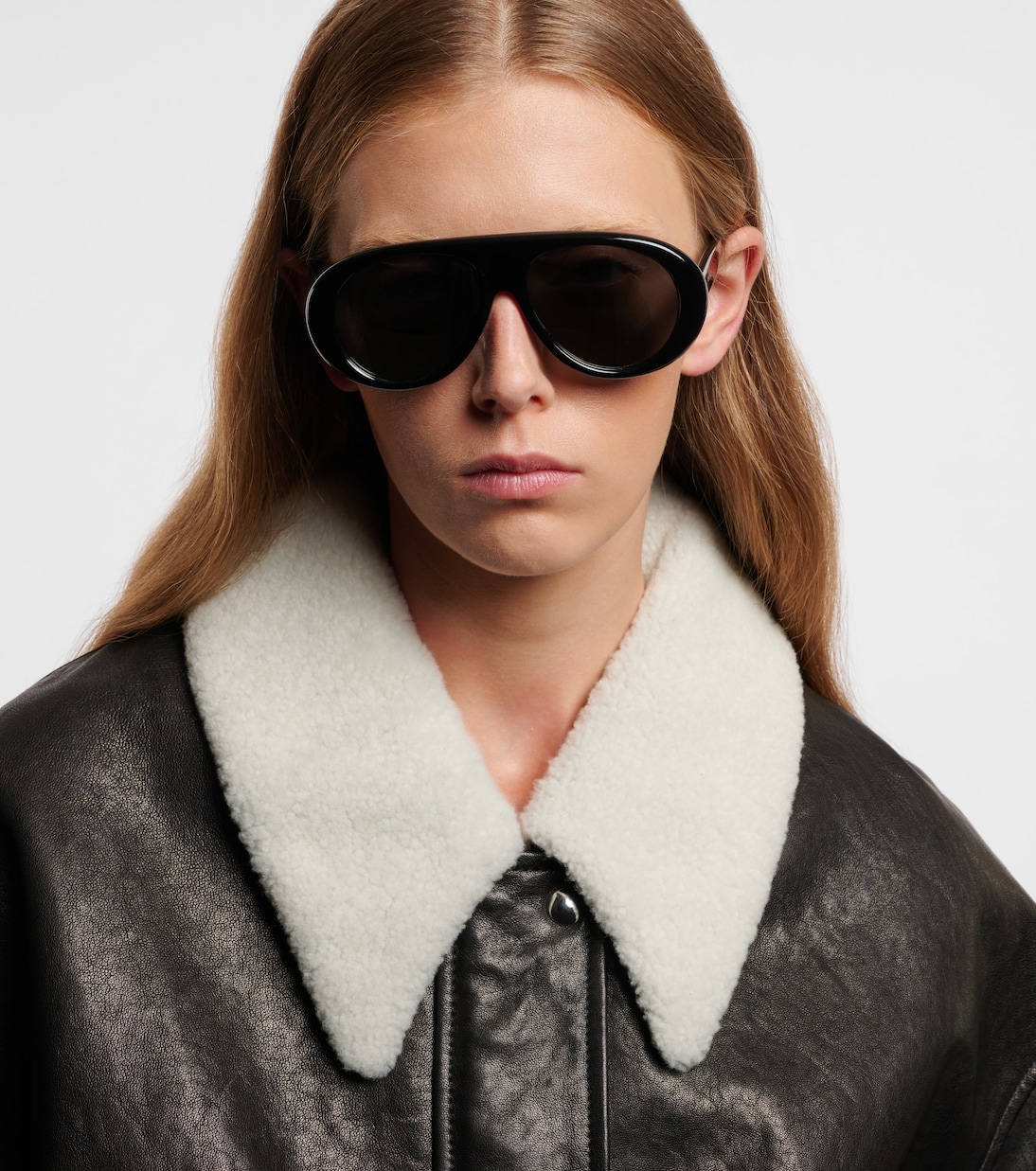 Apres Ski Capsule round flat-top sunglasses in black - Celine Eyewear ...