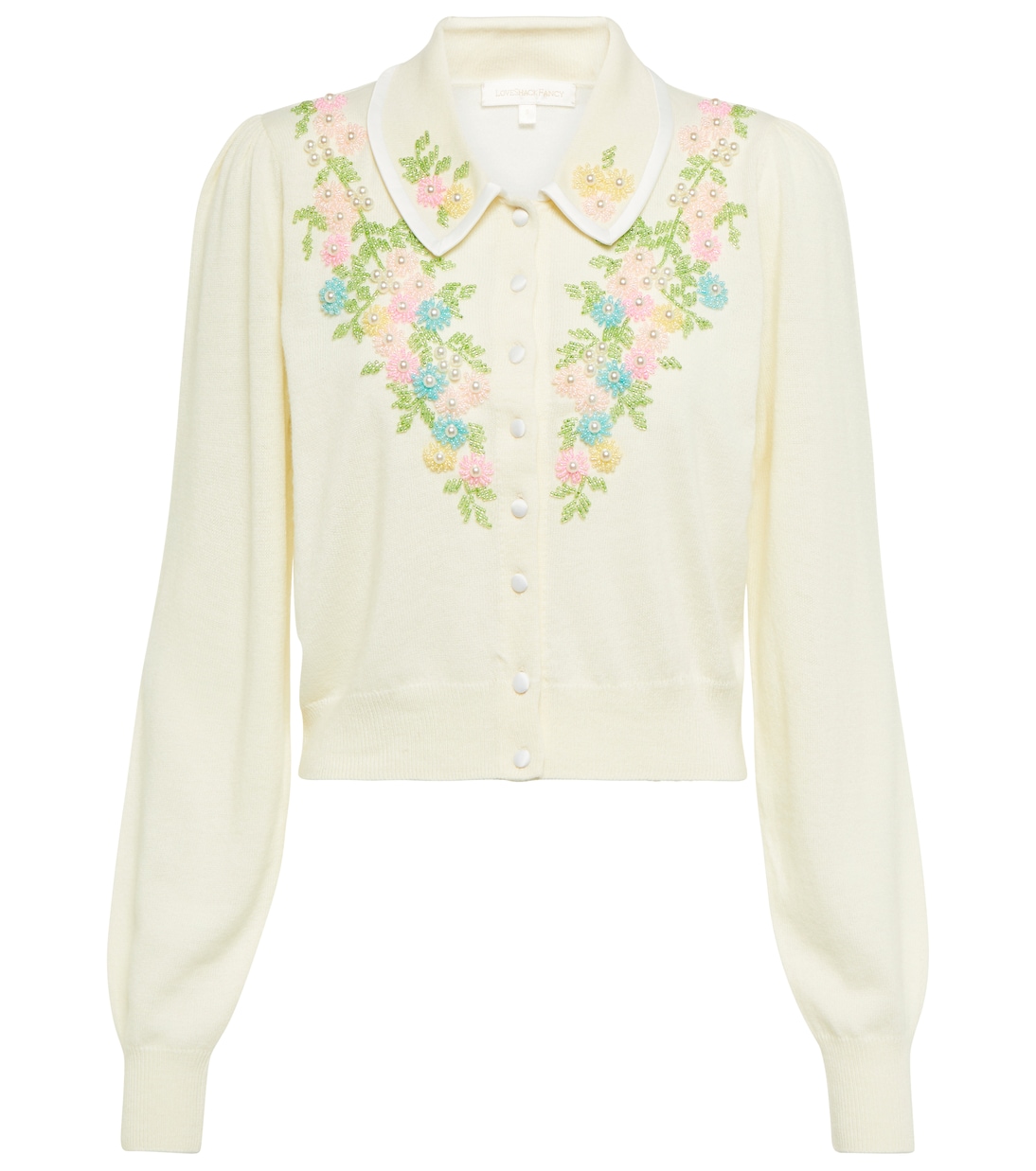 Georgina floral cardigan in yellow - Love Shack Fancy | Mytheresa
