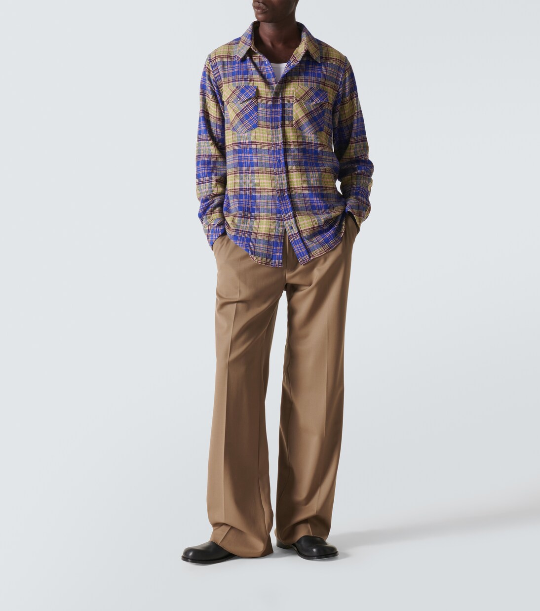 Tartan cashmere shirt in multicoloured - Gods True Cashmere | Mytheresa