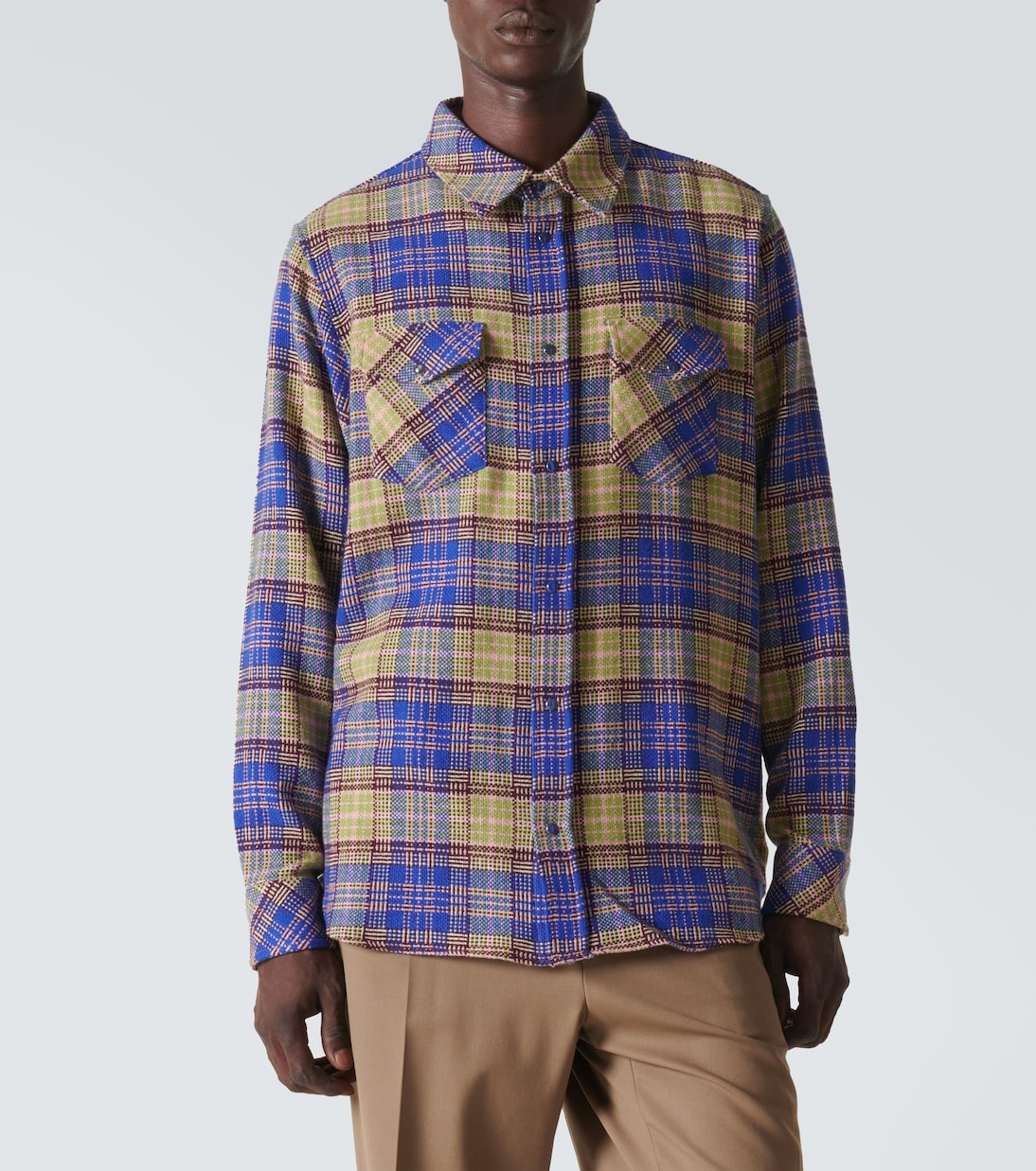 Tartan cashmere shirt in multicoloured - Gods True Cashmere | Mytheresa