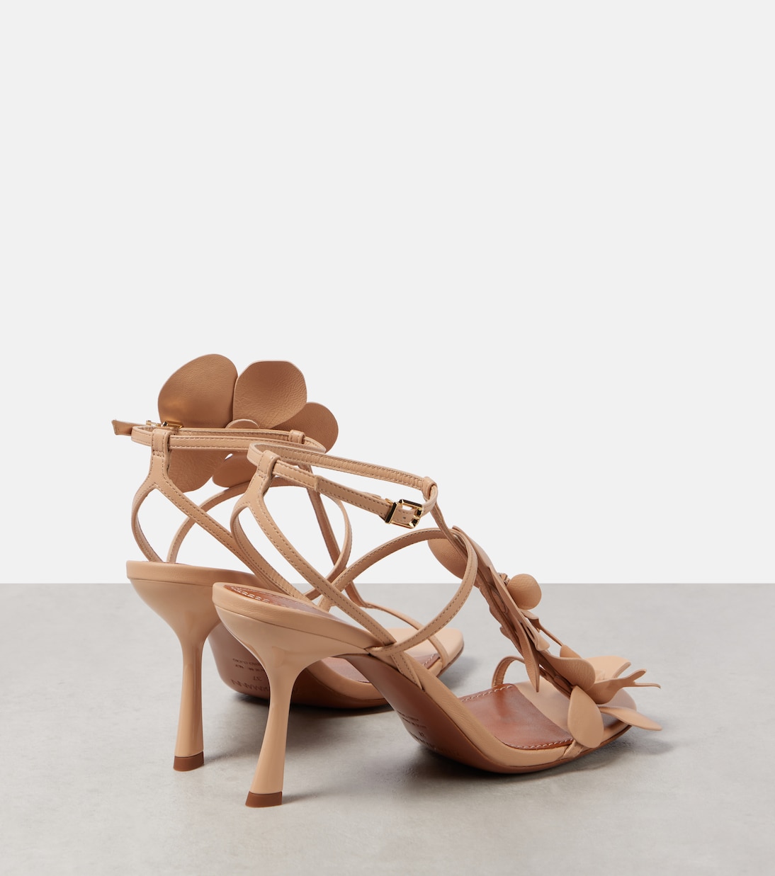 Sandales Orchid 85 en cuir en beige – Zimmermann | Mytheresa