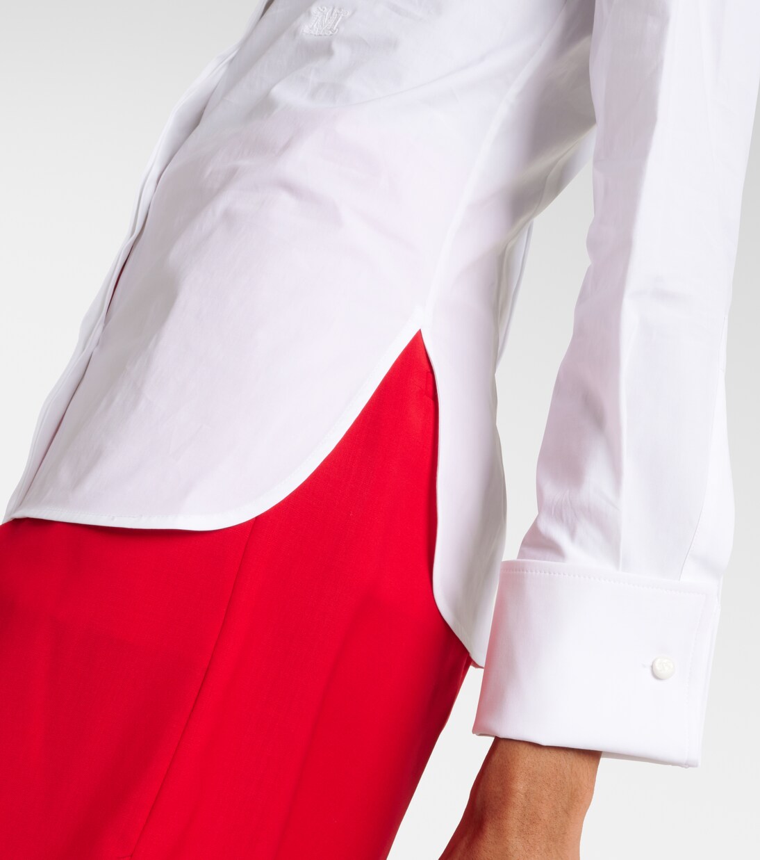 Knut cotton-blend poplin shirt in white - Max Mara | Mytheresa