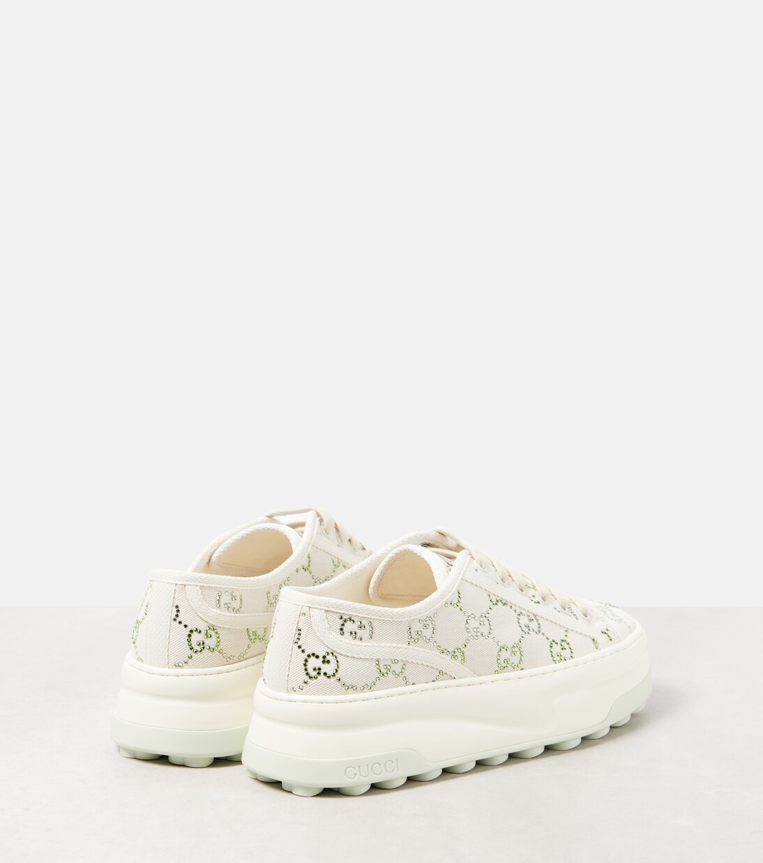 Gucci Tennis 1977 GG Crystal sneakers in white - Gucci | Mytheresa