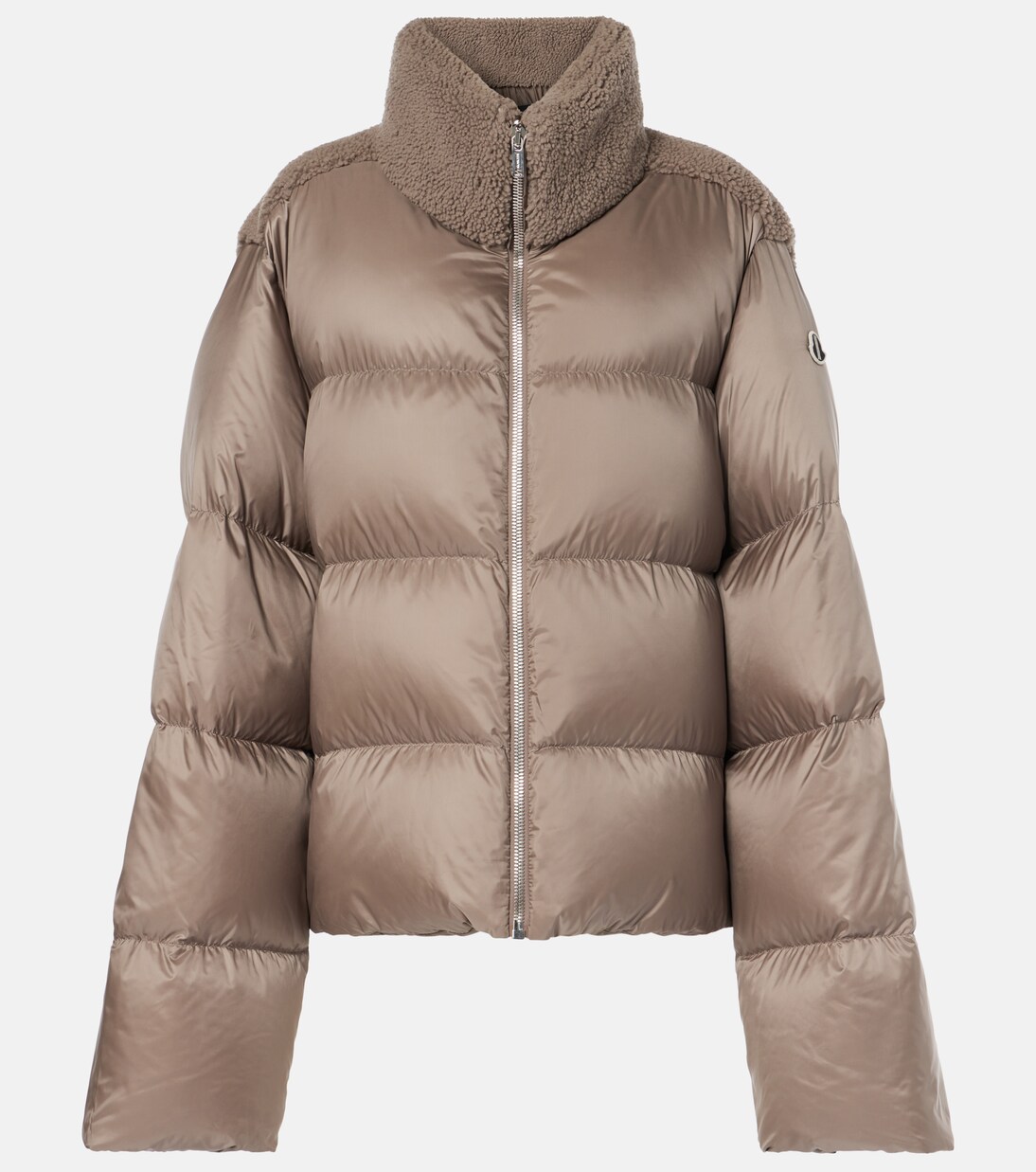 x Rick Owens chaqueta de plumas Cyclopic en marrón - Moncler Genius ...