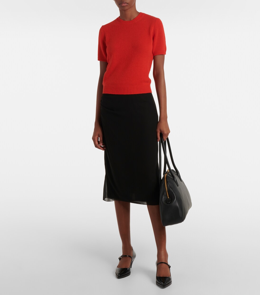 Cashmere top in red - Prada | Mytheresa