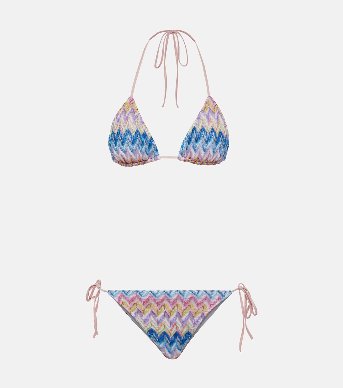 Zigzag lamé bikini in multicoloured - Missoni | Mytheresa