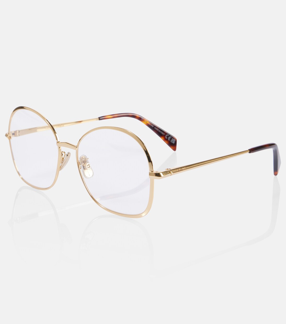 Square glasses in gold - Celine Eyewear | Mytheresa