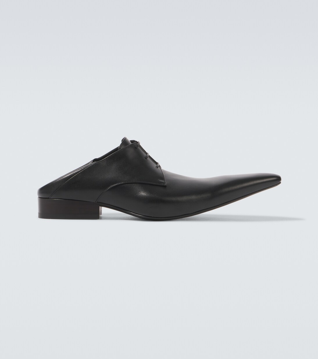 Opera leather Derby shoes in black - Balenciaga | Mytheresa