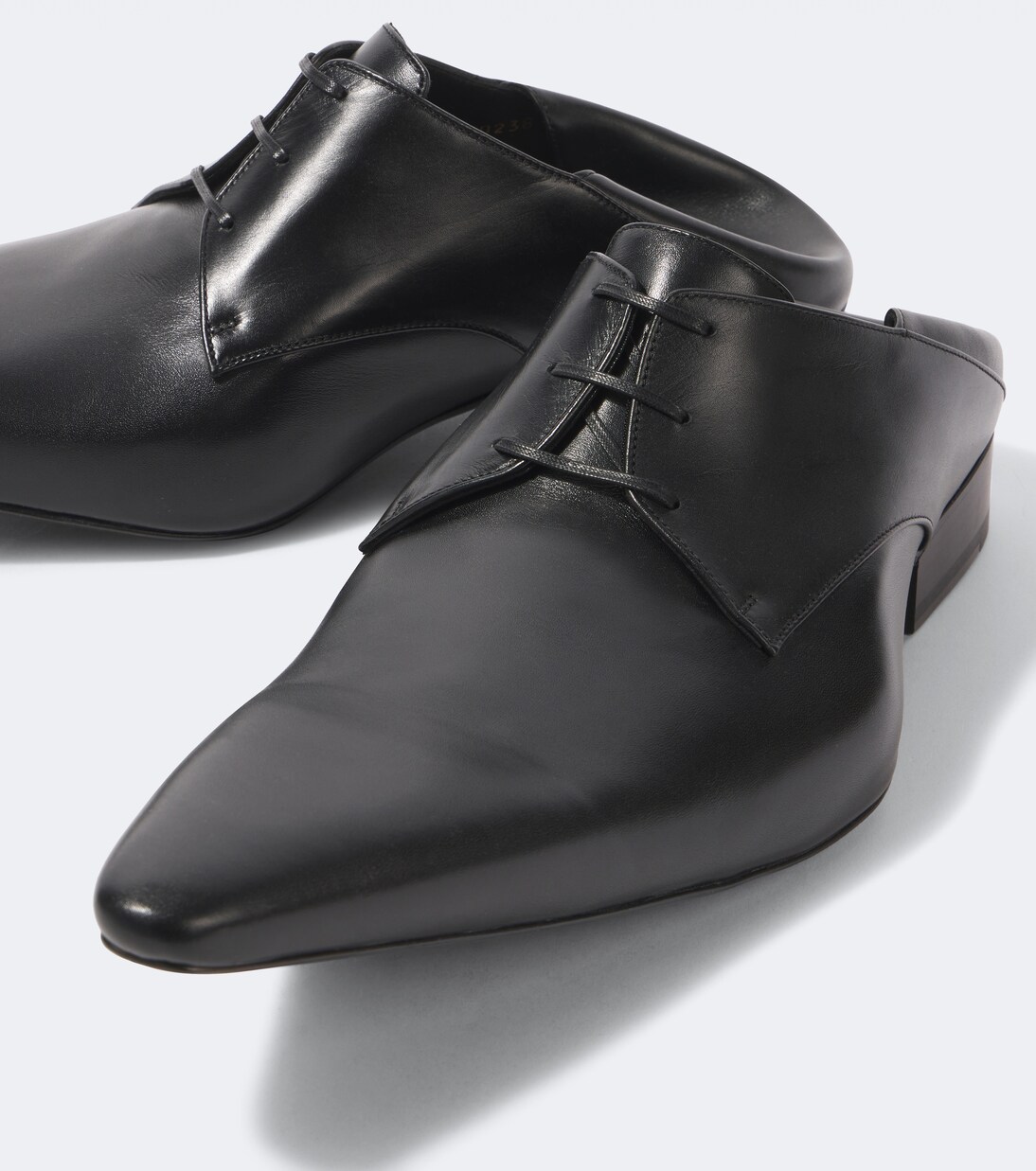 Opera leather Derby shoes in black - Balenciaga | Mytheresa