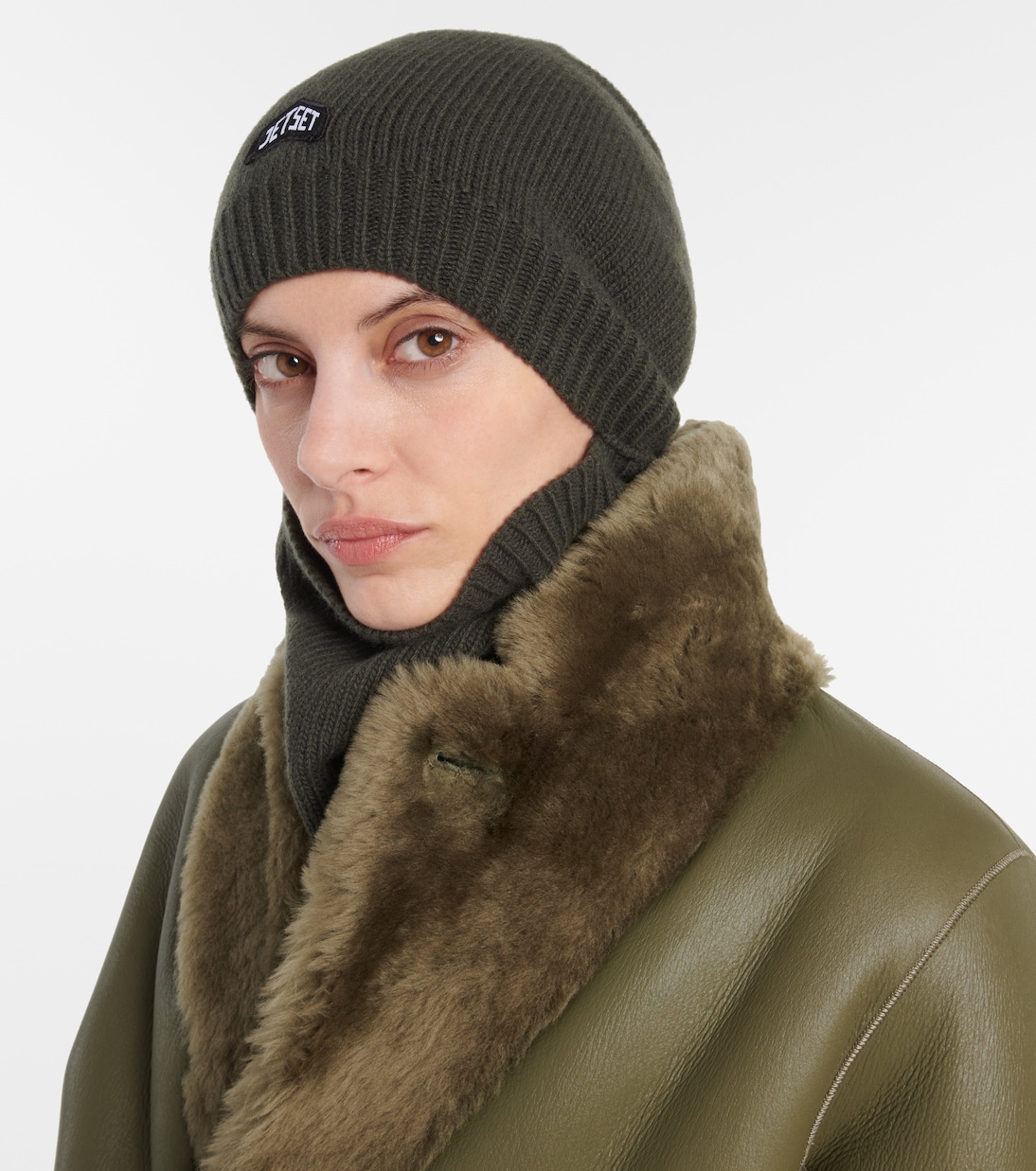 Wool Ski Mask In Black Jet Set Mytheresa