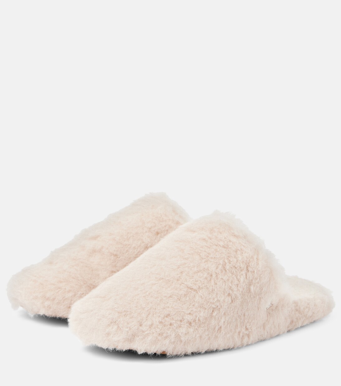 Teddy slippers in white - Max Mara | Mytheresa