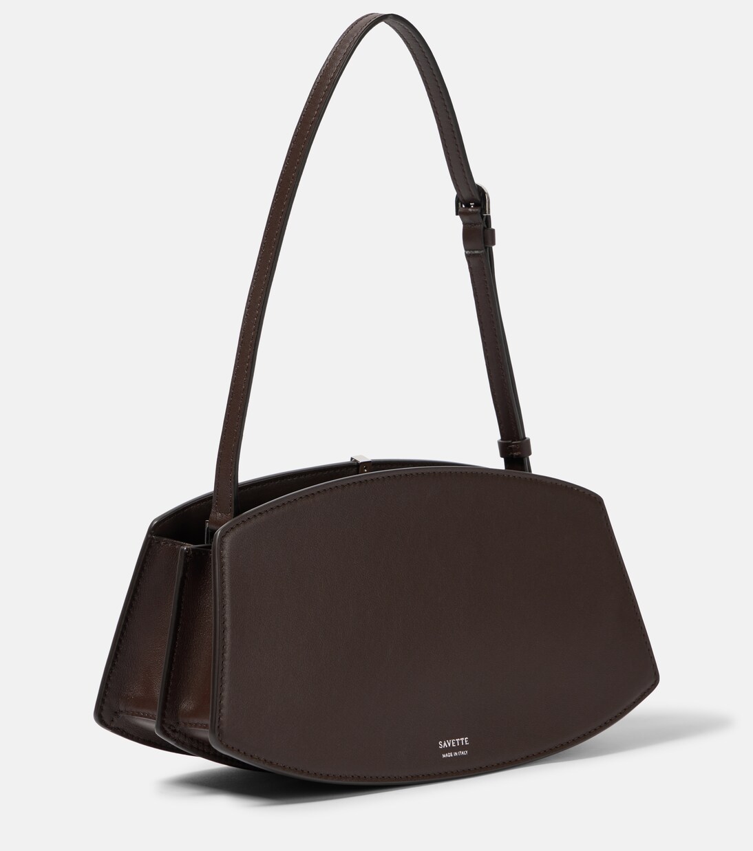 Florence Small leather shoulder bag in brown - Savette | Mytheresa