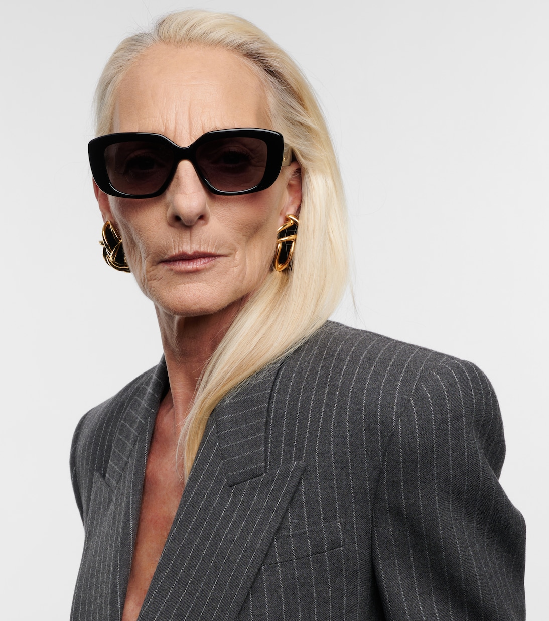 Triomphe 04 rectangular sunglasses in black - Celine Eyewear | Mytheresa