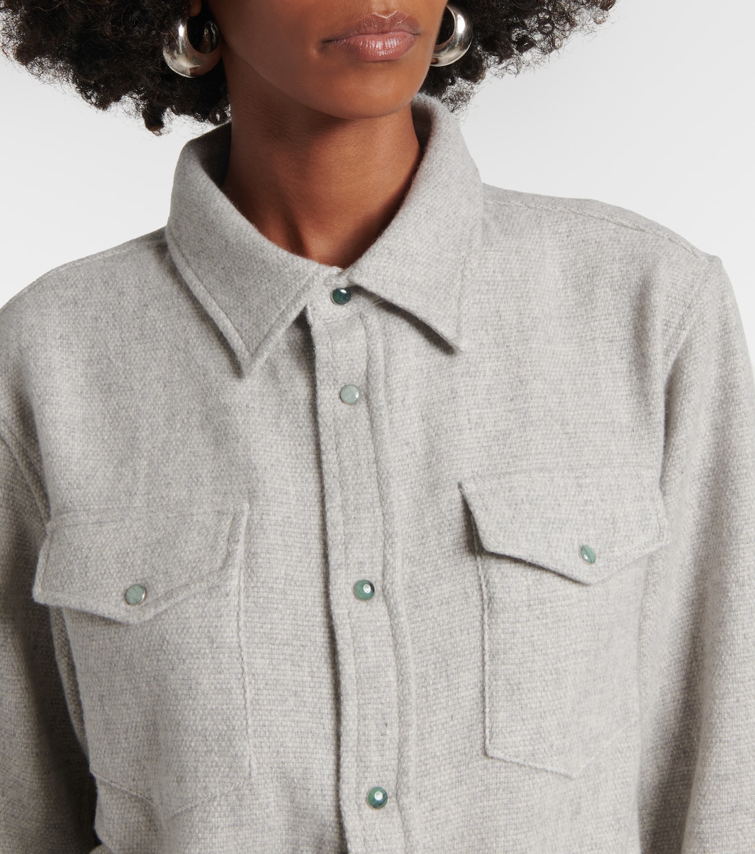 Cashmere shirt in grey - Gods True Cashmere | Mytheresa