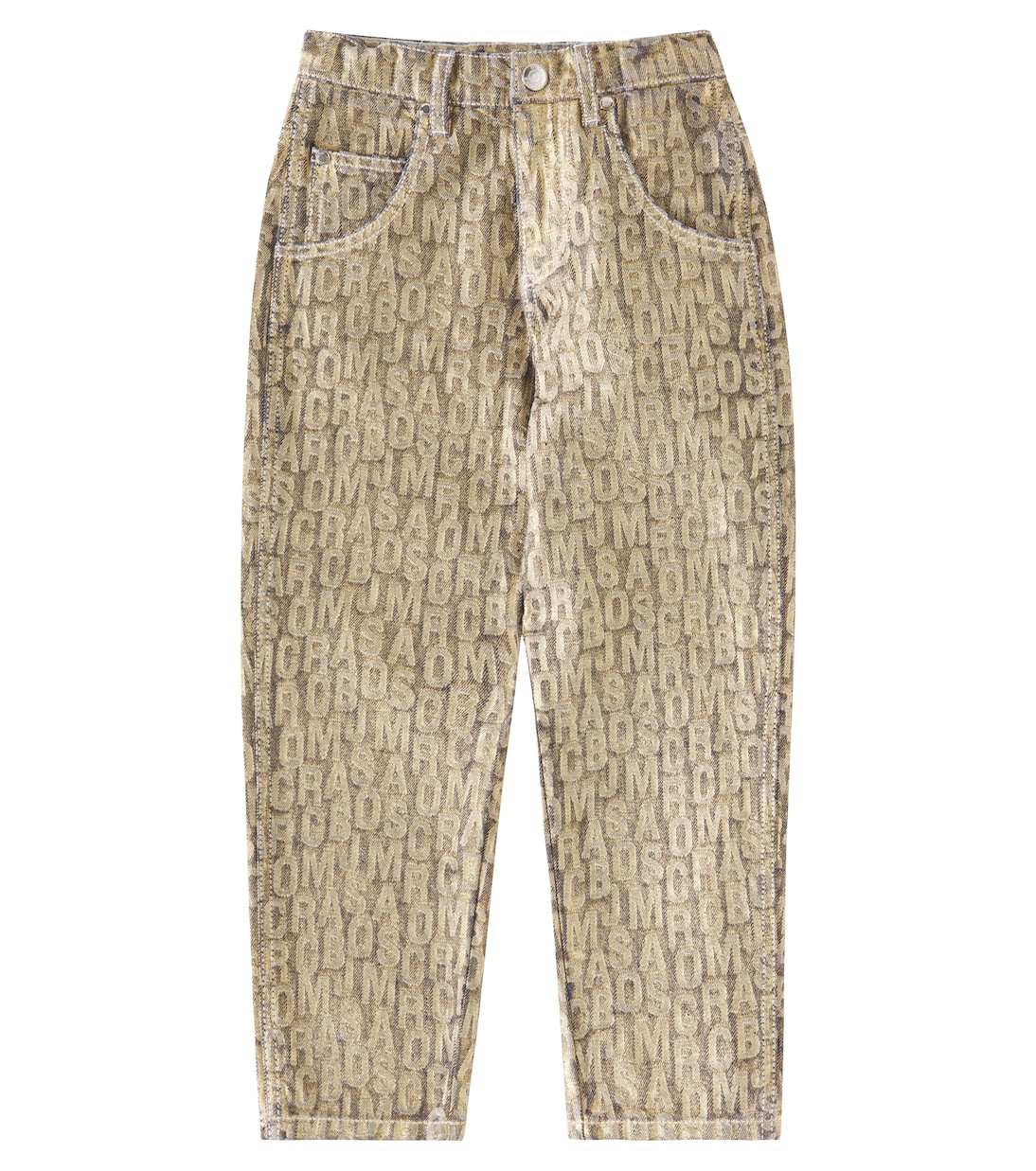 Jeans Jumbled Logo en jacquard en dorado - Marc Jacobs Kids | Mytheresa