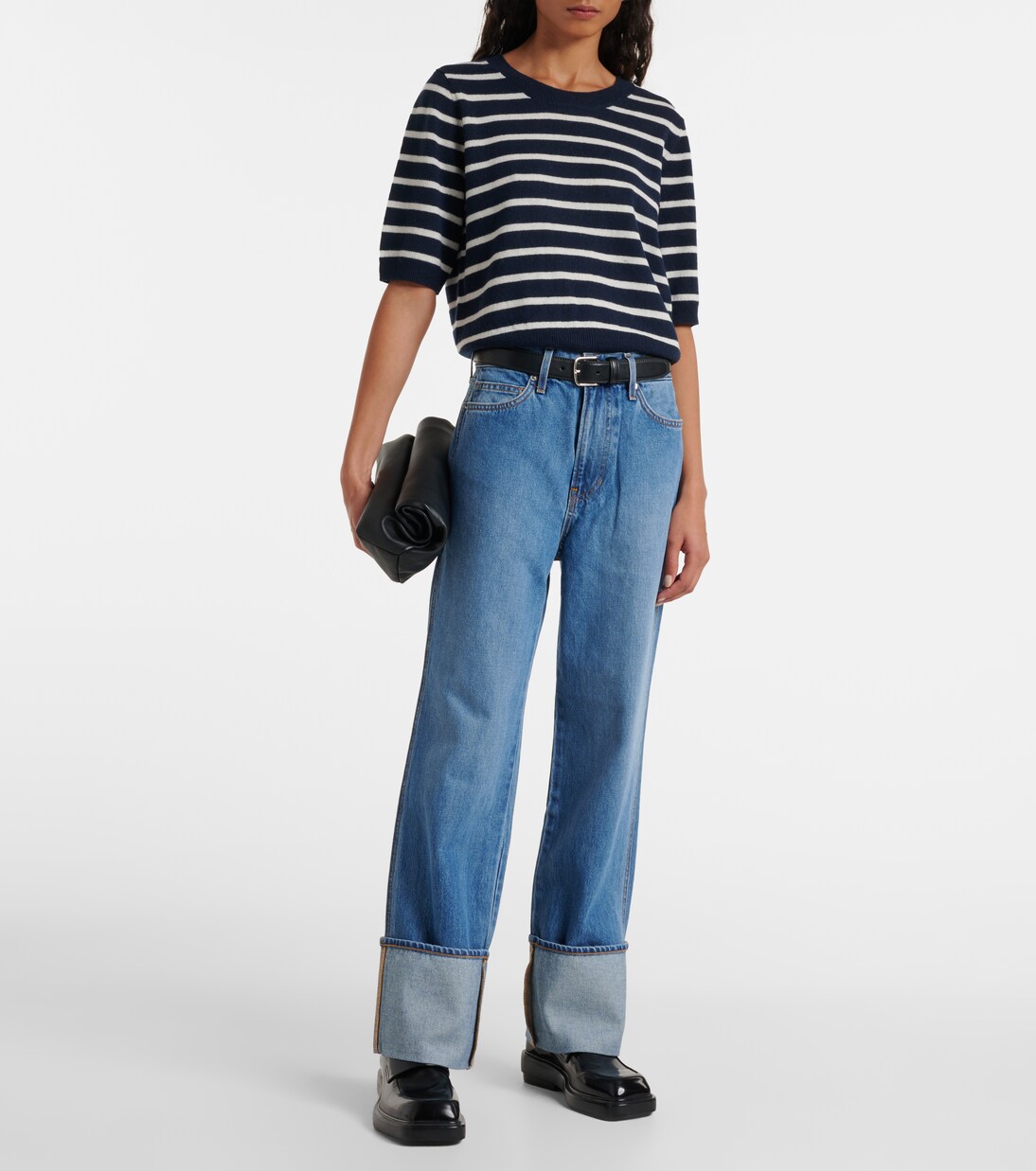 Shana striped cashmere sweater in blue - Veronica Beard | Mytheresa