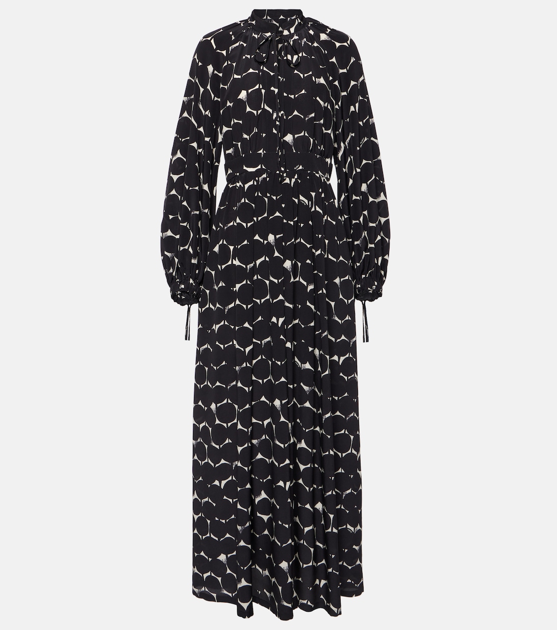 Urbania printed silk maxi dress in black - Max Mara | Mytheresa