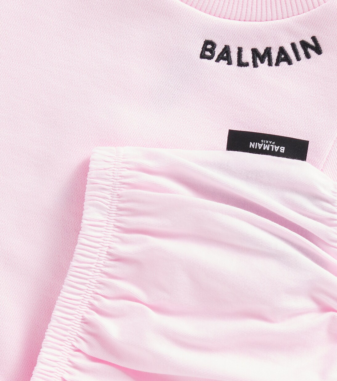Baby jersey dress and bloomers set in pink - Balmain Kids | Mytheresa
