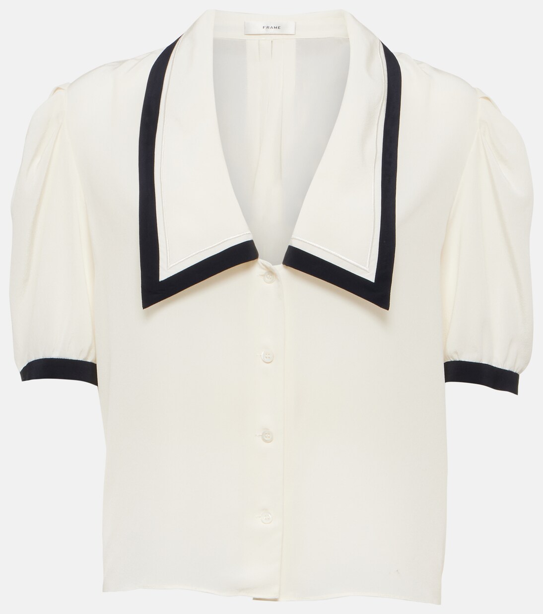 Silk blouse in white - Frame | Mytheresa