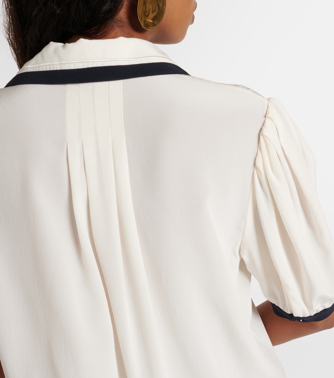 Silk blouse in white - Frame | Mytheresa