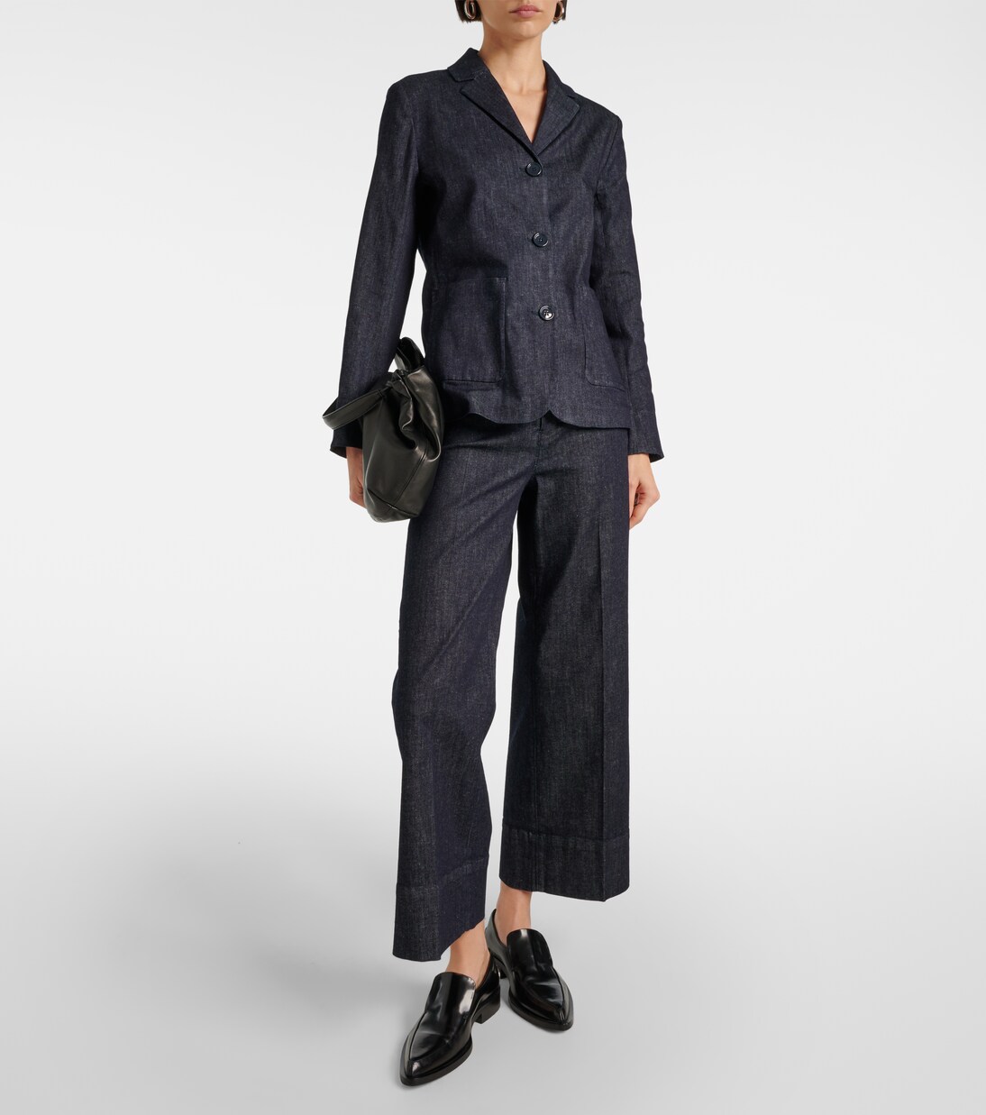 Urano pleated wide-leg jeans in blue - S Max Mara | Mytheresa