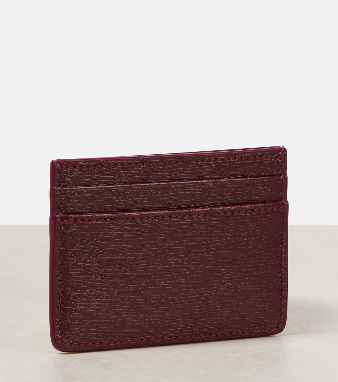 Gucci Script leather card holder in red - Gucci | Mytheresa