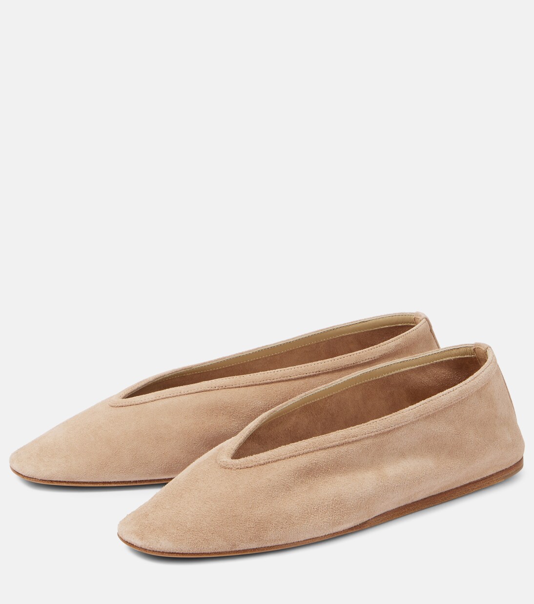 Luna suede ballet flats in beige - Le Monde Beryl | Mytheresa