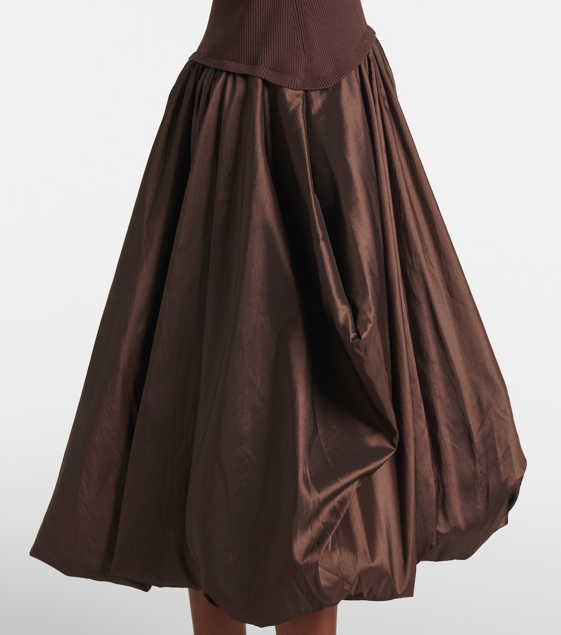 Kenlie gathered midi dress in brown - Simkhai | Mytheresa