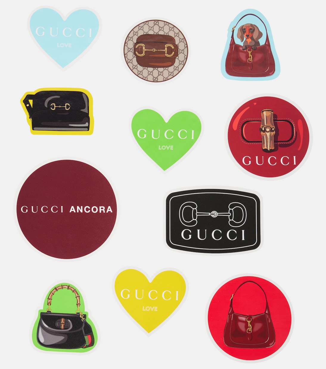 Set of 11 luggage stickers in multicoloured - Gucci | Mytheresa