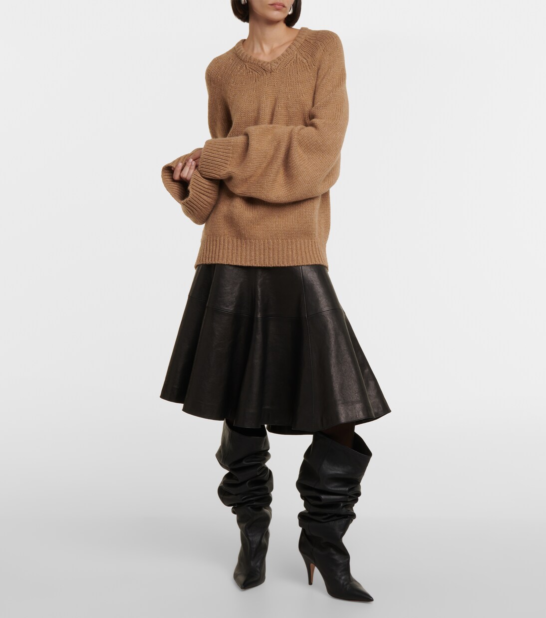 Nalani cashmere sweater in neutrals - Khaite | Mytheresa