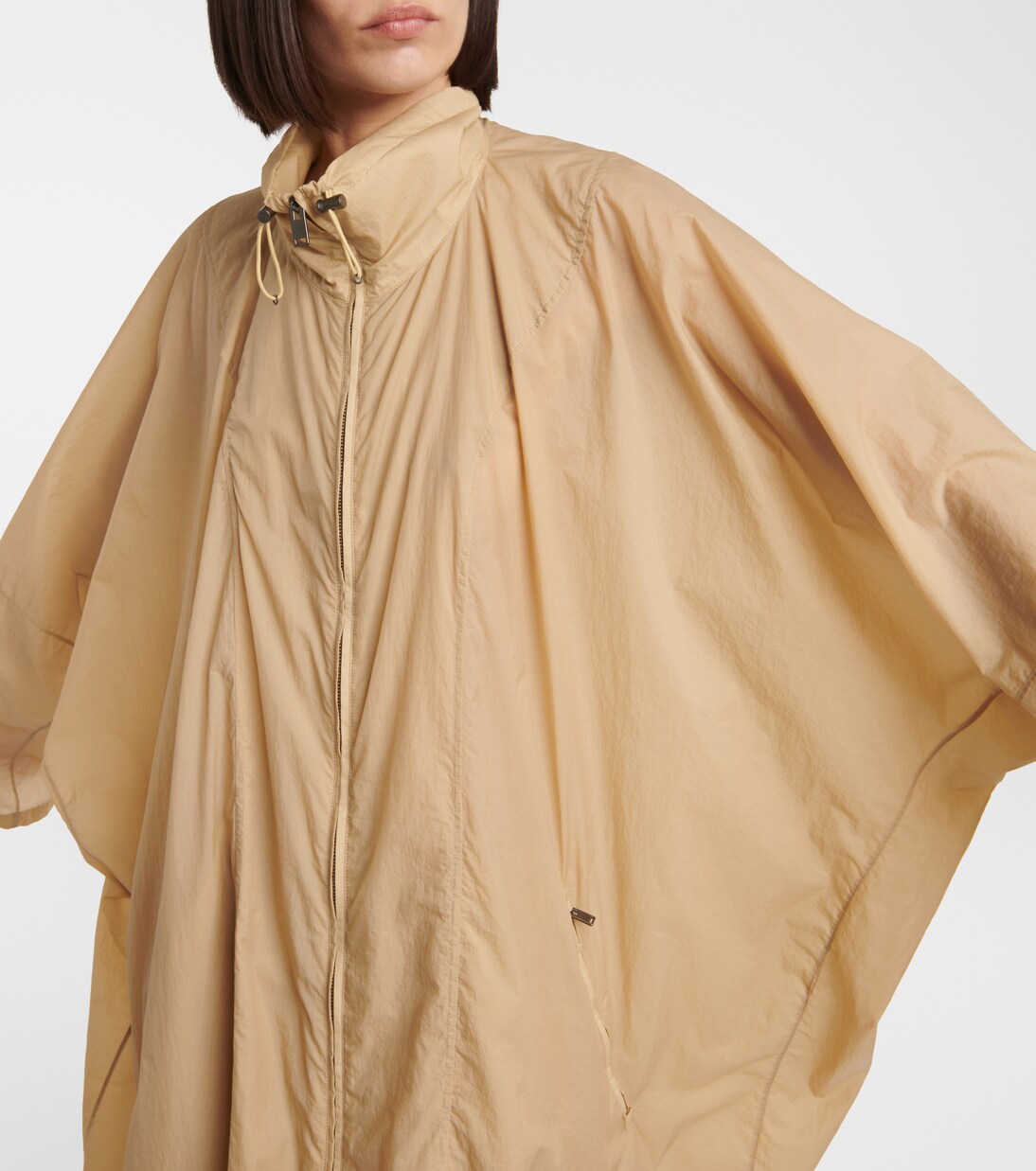 Silva oversized rain coat in beige - The Row | Mytheresa