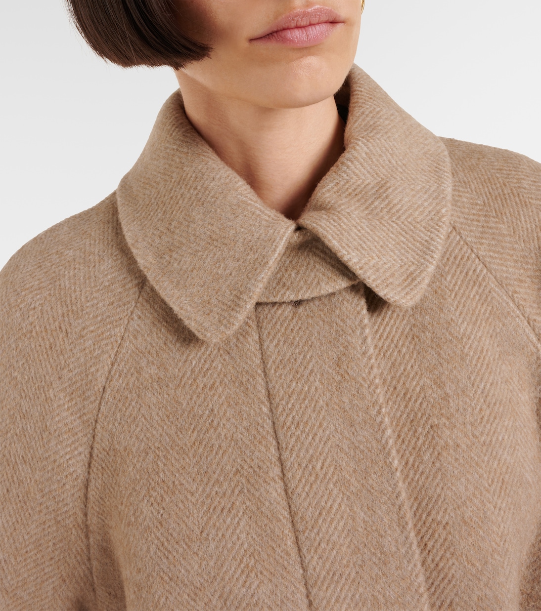 Abrigo de cachemir y lana en marrón - Brunello Cucinelli | Mytheresa