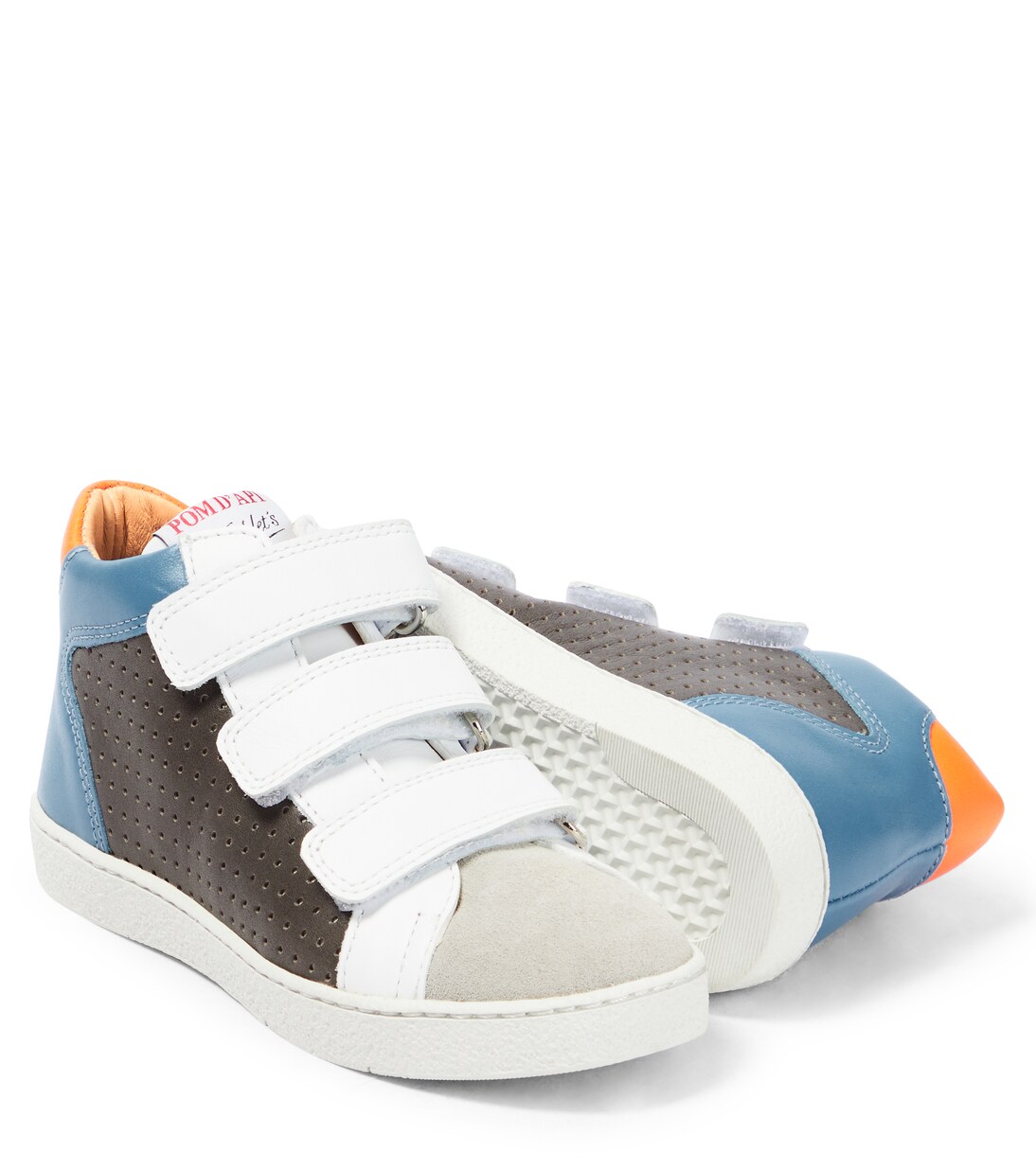 Foam Dop leather sneakers in white - Pom D Api | Mytheresa