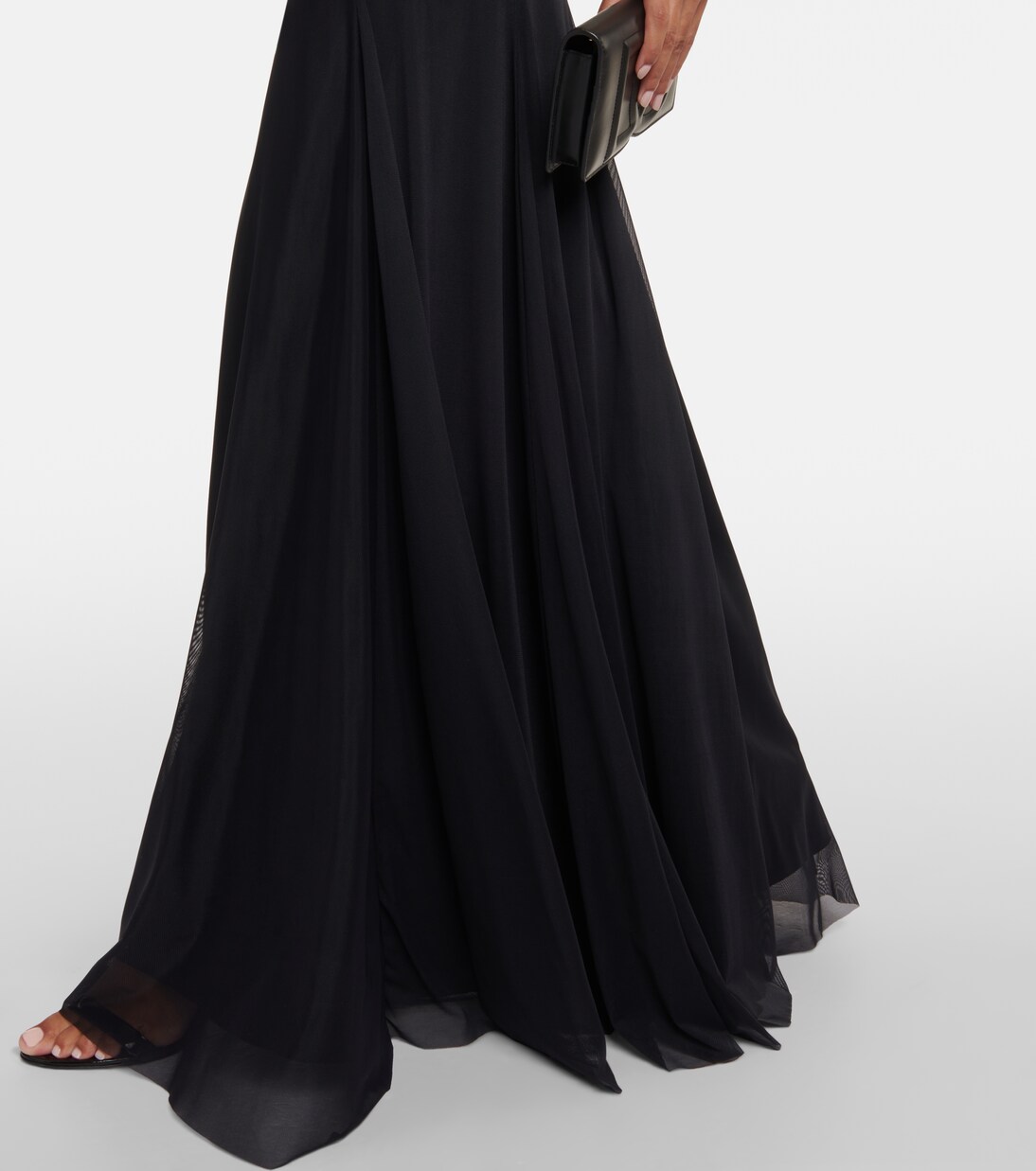 Tulle slip dress in black - Dolce Gabbana | Mytheresa