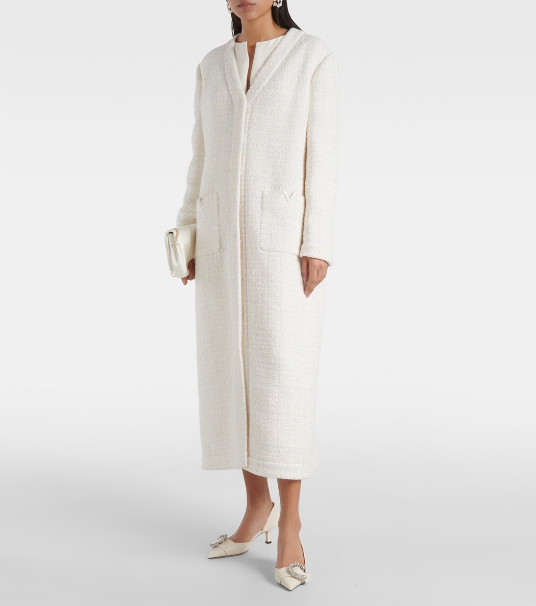 Melva 50 embellished leather pumps in white - Jimmy Choo | Mytheresa